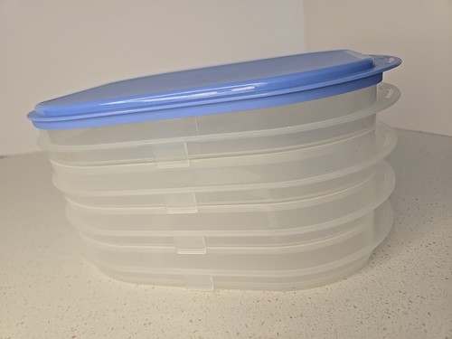 Tupperware Fridge Stackable Deli, Cheese, Food, Craft Keeper 4-Trays 1 ...