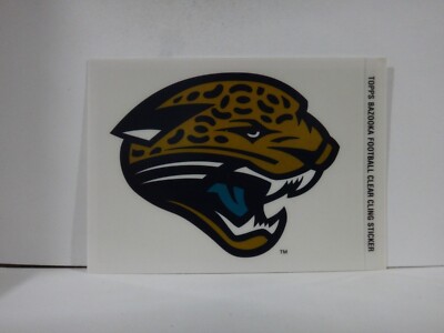 2005 Topps Bazooka Jacksonville Jaguars LOGO Football Clear Cling ...