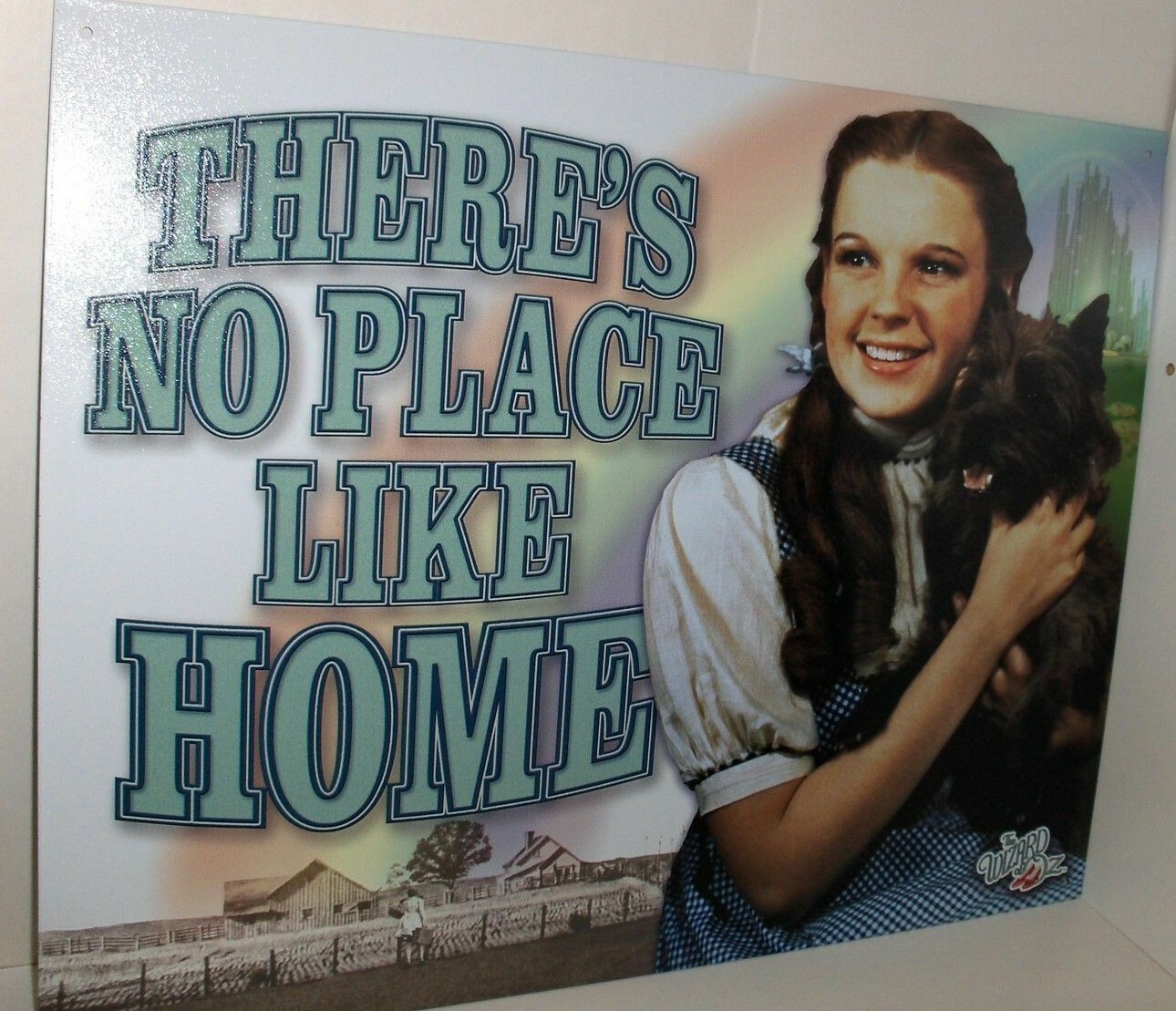 There's No Place Like Home.Wizard Of OZ.Dorothy & Toto`Metal Sign,New ...