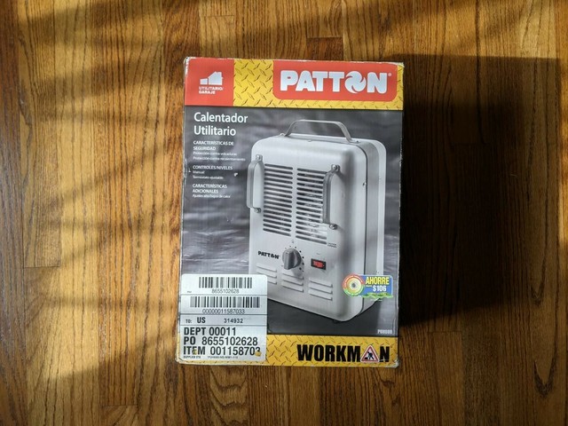 PATTON Electric Utility Heater 1500 WATT Portable PUH680, for sale ...