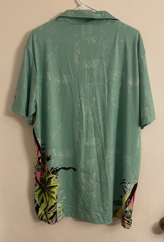 Sunday Swagger Polo Shirt Mens XL Green Golf Performance Toucan 80s ...