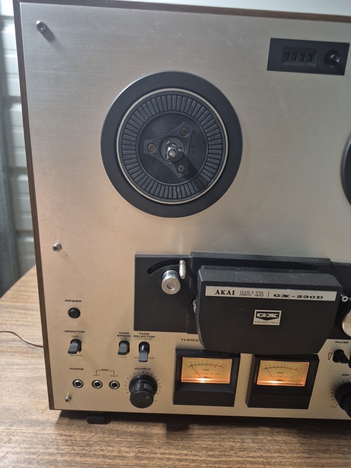 Vintage AKAI GX-230D Reel To Reel 3-Motor Direct Drive Auto Reverse ...