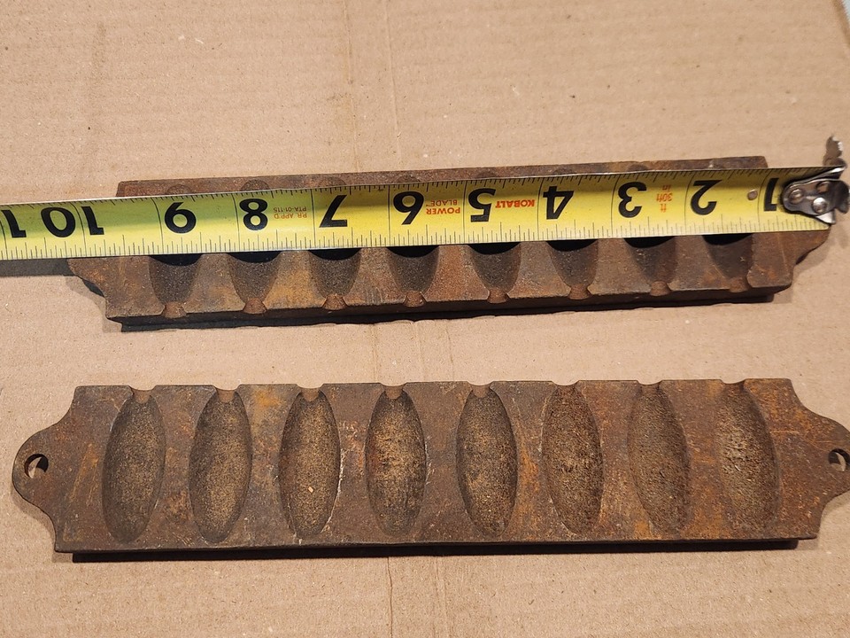 Vintage Sinker Mold Cast Iron, Oval Egg Tear Drop Shape Fishing Sinker ...