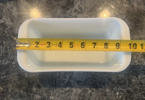 Pyrex #213 Bright Milk White Bread Meat Loaf Pan Casserole Baking Dish ...