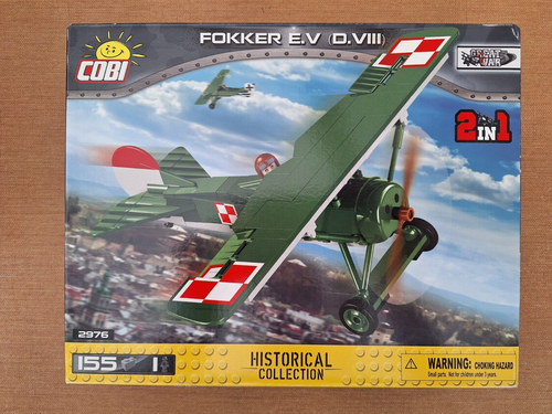 COBI WWI Historical Collection FOKKER E.V (D.VIII) NEW SEALED BOX Item ...