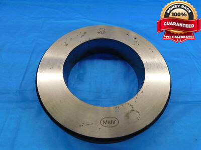 75.000 MASTER PLAIN BORE RING GAGE ONSIZE 75 mm 2.9528 75.00 INSPECTION ...