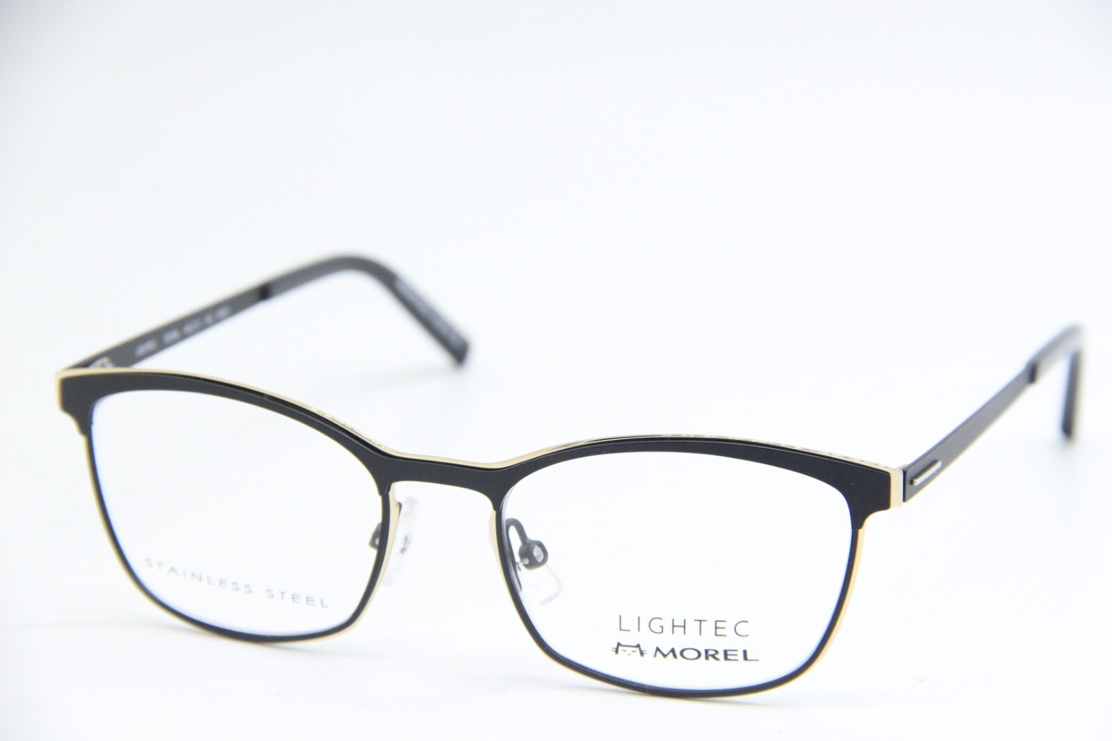 NEW MOREL LIGHTEC 30018L ND07 BLACK GOLD AUTHENTIC EYEGLASSES 48-17 | eBay