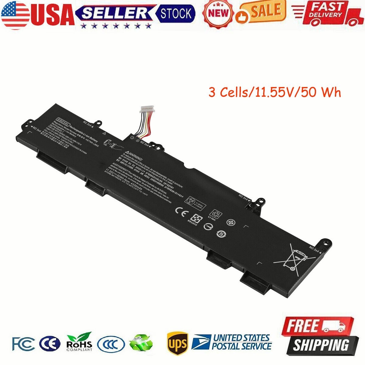 SS03XL Battery For HP EliteBook 840 G5 G6 730 735 740 745 830 836 846 ...