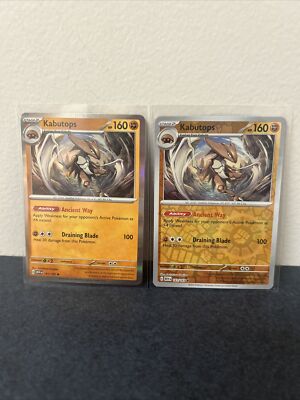 Pokémon 151 Kabutops Rare Holo And Reverse Holo Lot🔥⭐️🔥⭐️ | eBay