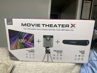 iLive Movie Theater X 6-In-1 Projector Kit with Sound Bar | eBay