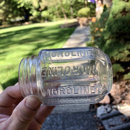 Antique Moroline Petroleum Jelly Jar New York NY Memphis TN 1930s ...
