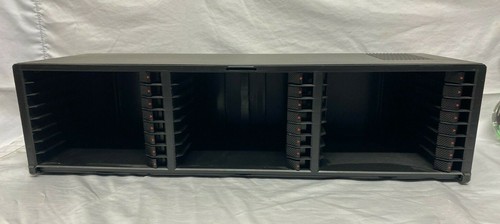 Laserline 24 CD Compact Disc Storage Holder Wall Mount Black Plastic ...