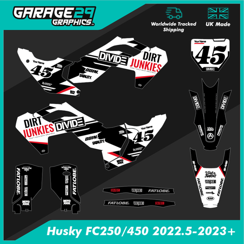 Husqvarna FC250 / FC450 STICKER KIT - MX MOTOX MOTOCROSS GRAPHICS KIT ...