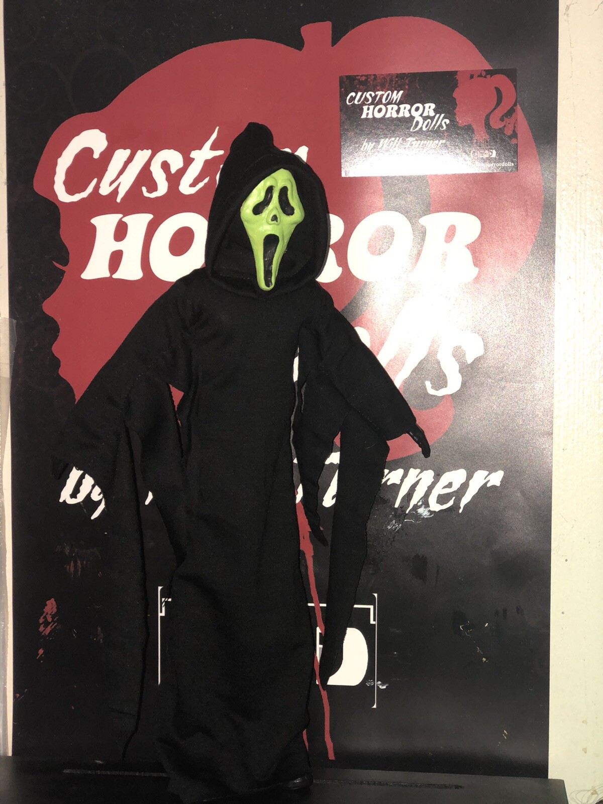 Ghostface CUSTOM HORROR DOLL Scream OOAK 12” Action Figure STAB Green ...