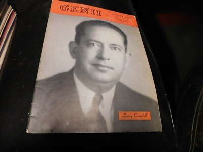 Genii Conjurors' Magic Magazine Magician Loring Campbell August 1943 | eBay