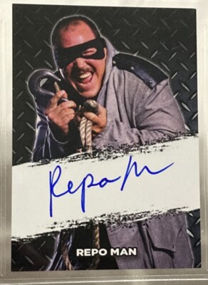 WWE Auto Card Repo Man Signed Barry Darsow Smash Demolition Wrestling ...