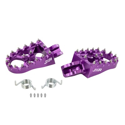 JXR Purple Foot Pegs Surron Light Bee LBX Footpeg Footrest Upgrade Wide ...