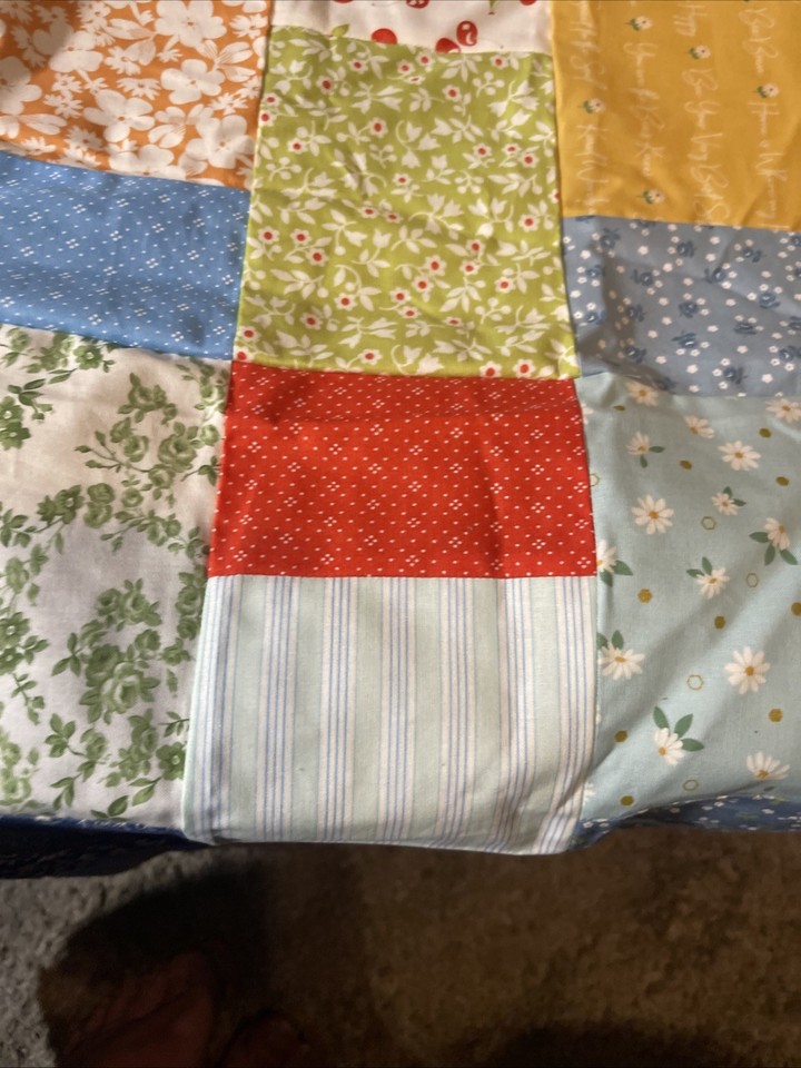 44 X 72 UNFINISHED PATCHWORK QUILT PROJECT BY GEORGIA NORRIS | eBay
