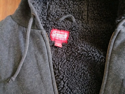 Coleman Jacket Fleece Lined Sherpa Work Hoodie Sweatshirt Full Zip Men ...