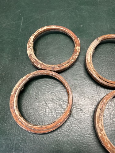 lot 5 Antique Bentwood Wooden Sailing Ship Cat Boat Mast Hoops ~Bronze ...