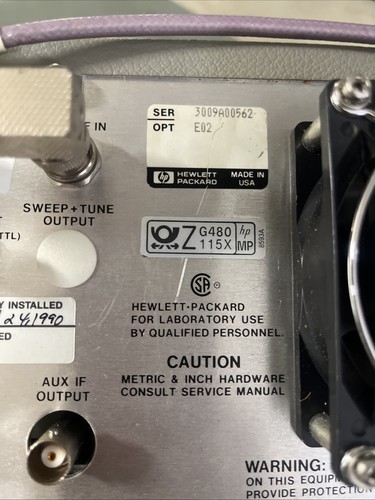 Hewlett Packard HP 8593A Spectrum Analyzer 9 kHz-22 GHz | eBay