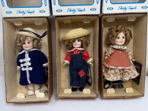 Set 3 Shirley Temple Ideal Dolls 7in Poor Little Rich Girl Rebecca ...