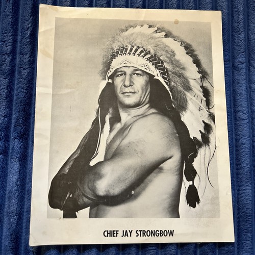 Chief Jay Strongbow Vintage Wrestling WWE WWF 8x10 Promo Photo original ...