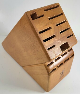 JA Henckels 18 Slot Wood Knife Block 35104-C-102 | eBay