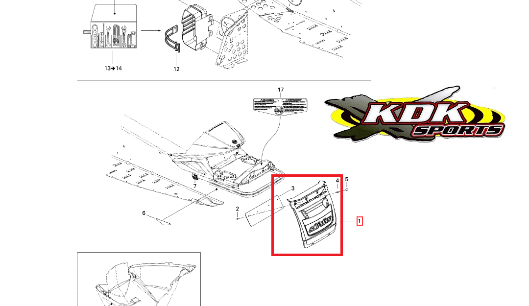 SKI-DOO REV CHASSIS 2004 + SNOW FLAP 520000449 | eBay