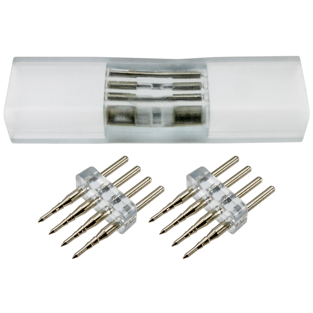 Flexilight® 5-Pack 4-Wire 4-Pin LED Strip Light Splice Connector 120V ...