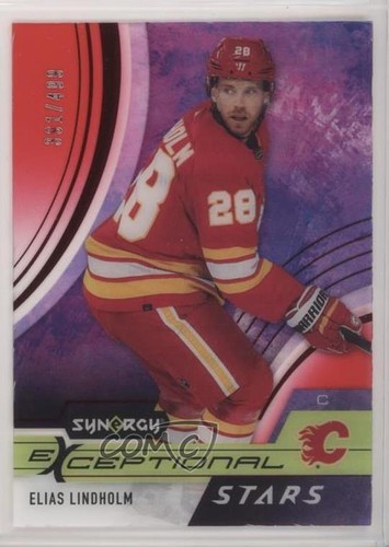 2021-22 Upper Deck Synergy - Exceptional Stars Red #ES-EL Elias Lindholm /499 for sale online | eBay