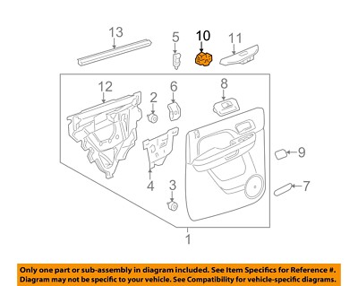 GM OEM 89-14 Avalanche Rear Door Interior Trim-Window Switch 22895545 ...
