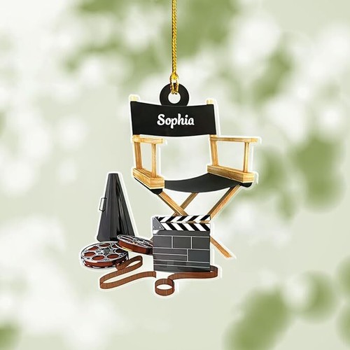Personalized Film Clapboard Ornament Movie Clapper Christmas Ornaments ...