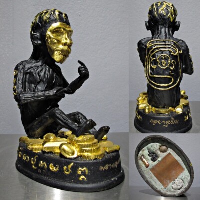 Bronze Statue Lukkrok Prai Phun Sab Kruba Subin Thai Amulet | eBay