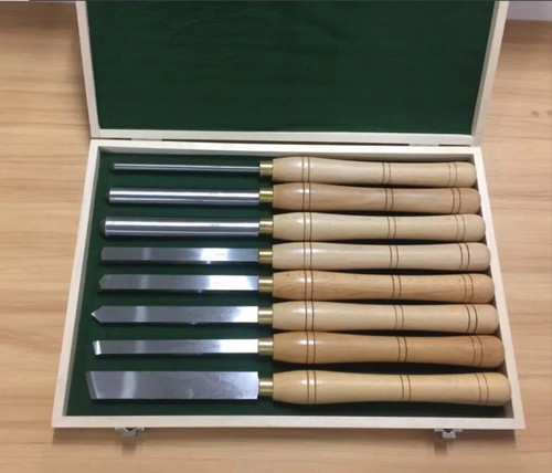 High-speed Steel Turning Tool 8PCS/SET Beech Wood Handle Woodworking ...