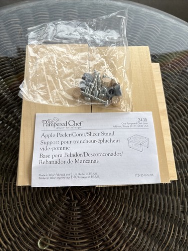 Pampered Chef Apple Peeler Corer Slicer Stand with Hardware | eBay