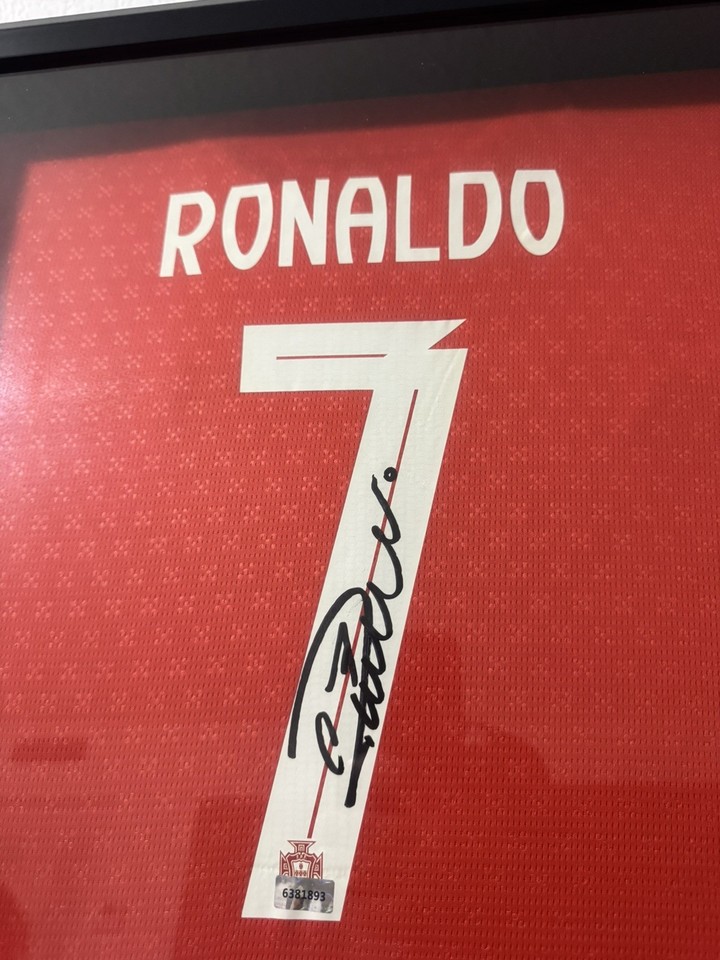 Cristiano Ronaldo hand signed portugal jersey with COA ( framed ) | eBay