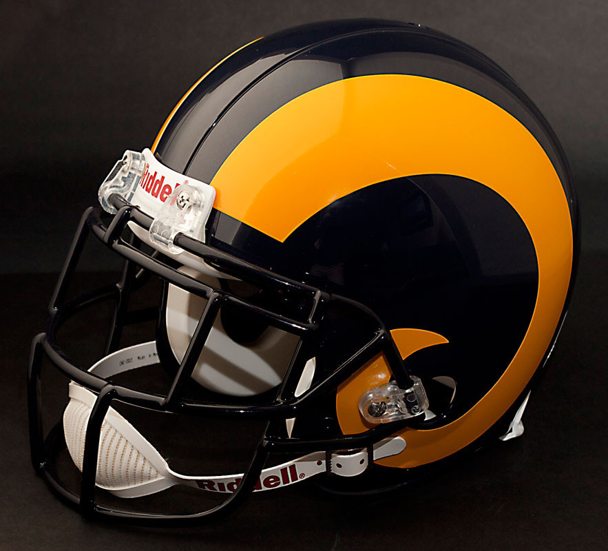 ERIC DICKERSON LOS ANGELES RAMS Schutt EGOP Football Helmet FACEMASK ...