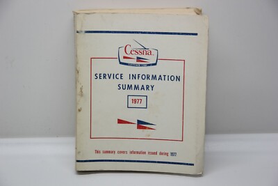 Cessna Service Information Summary, 1977. | eBay