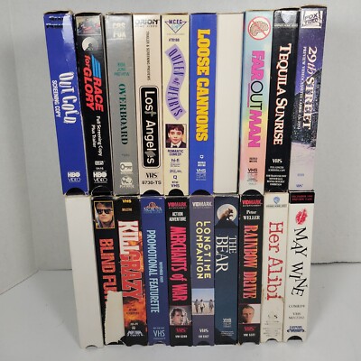 Lot Of 20 Promo/Screener VHS Cassettes - Read Full Description | eBay