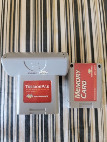 Performance TremorPak Tremor Pack and Memory Card For Nintendo 64 N64 ...