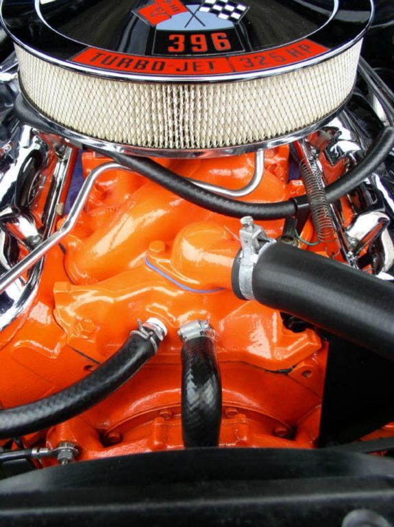 Orange Chevy Car Paint