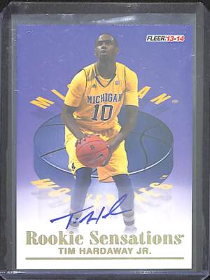 2013-14 Fleer Retro Fleer Rookie Sensations Autograph #RS5 Tim Hardaway ...