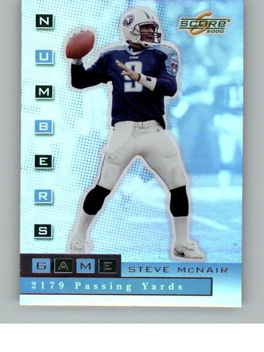 2000 Score Steve McNair NG05 SN2179 Tennessee Titans Numbers Game ...
