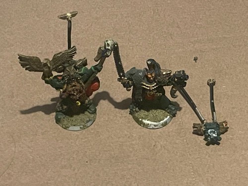 Ragnar blackmane & Njal Stormcaller 90s classic warhammer 40k with Back ...