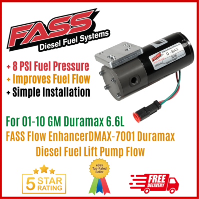 FASS Flow Enhancer D-Max Diesel Lift Pump for 01-10 GM Duramax 6.6L ...