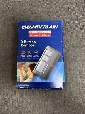 Chamberlain 953EV-P2 3 Button Garage Door Remote. NIB/BOX A BIT RUFFLED ...