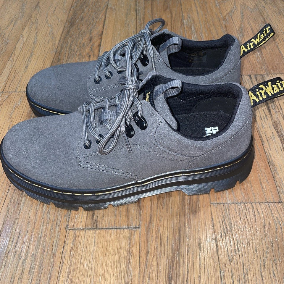 Dr. Doc Martens Mens Size 11 Reeder Oxford Shoes AirWair Grey Suede NEW ...