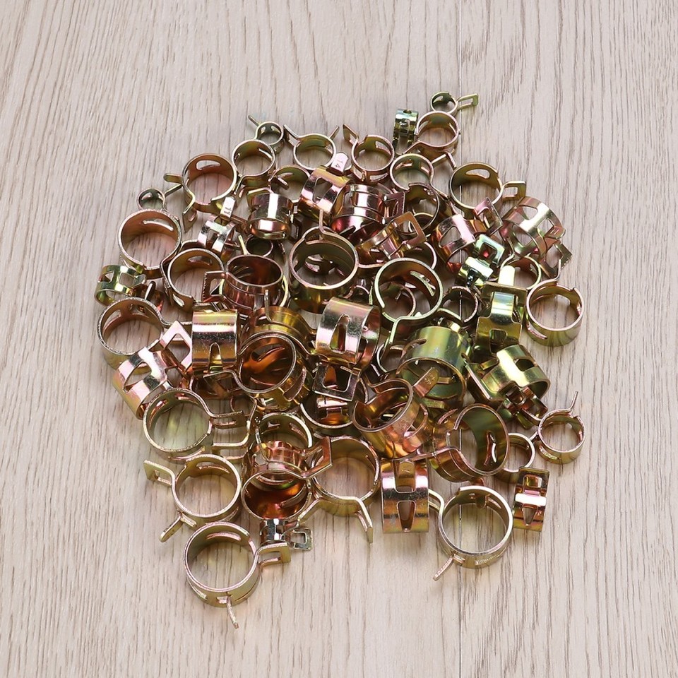 72 Pcs Automobile Hose Clamps Fastener for Water Pipe Spring Clip | eBay UK