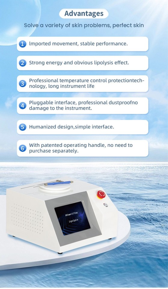 980+1470nm Diode Laser Body Slimming Face Lifting Wrinkle Remove ...